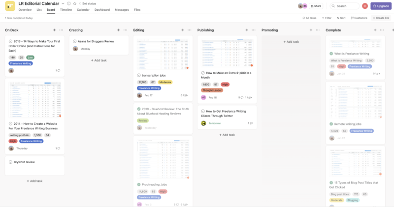 Asana for Bloggers Review: How to Use Asana the Right Way